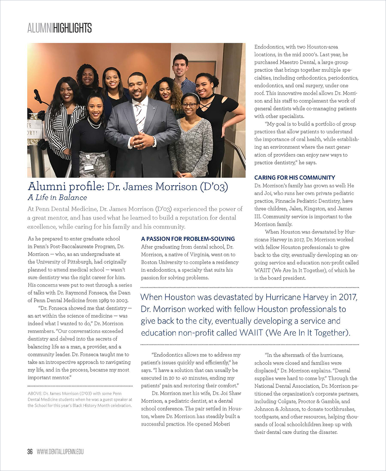 Alumni Profile: Dr. James Morrison (D'03) - Penn Dental Medicine