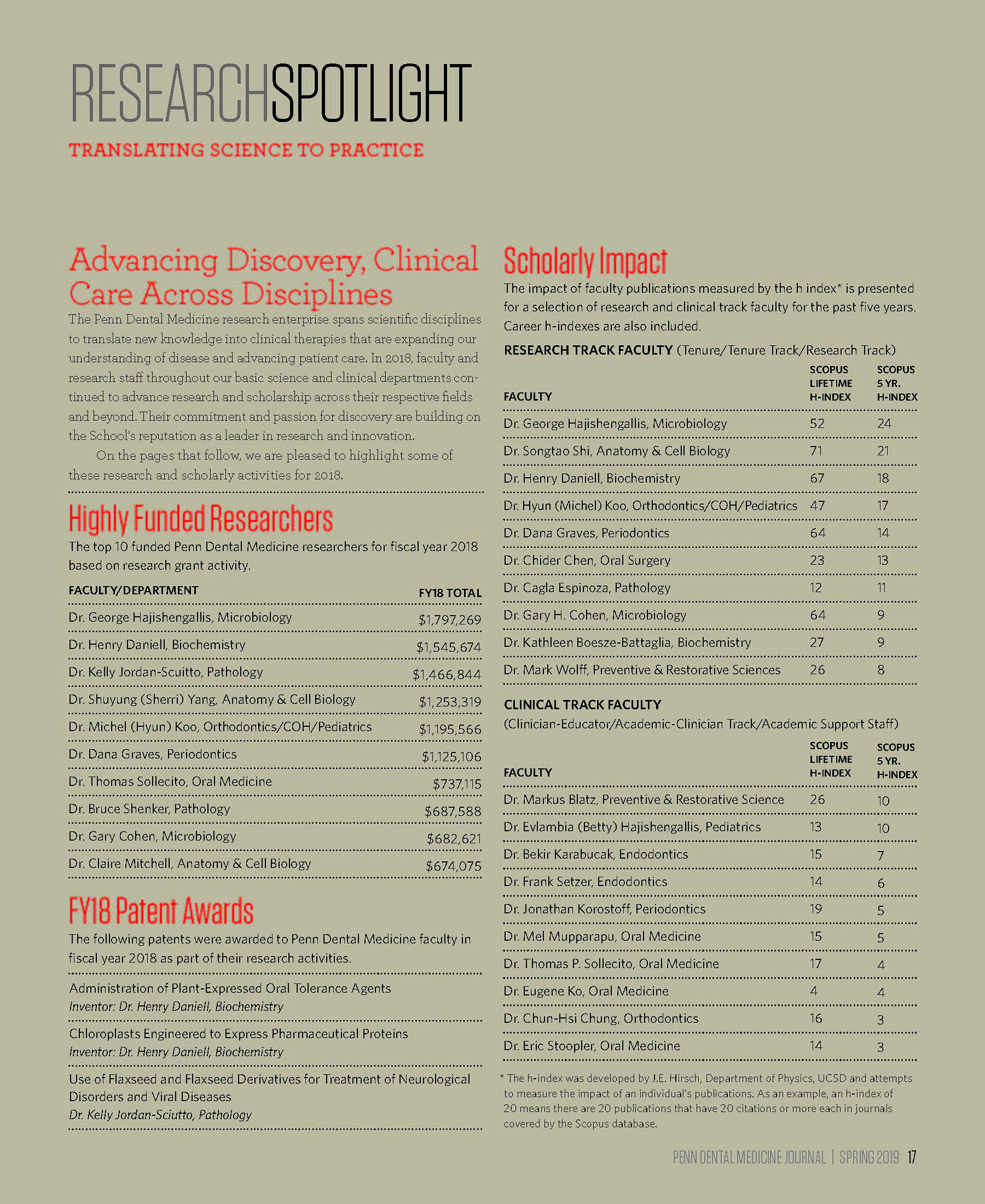 Research Spotlight - Penn Dental Medicine