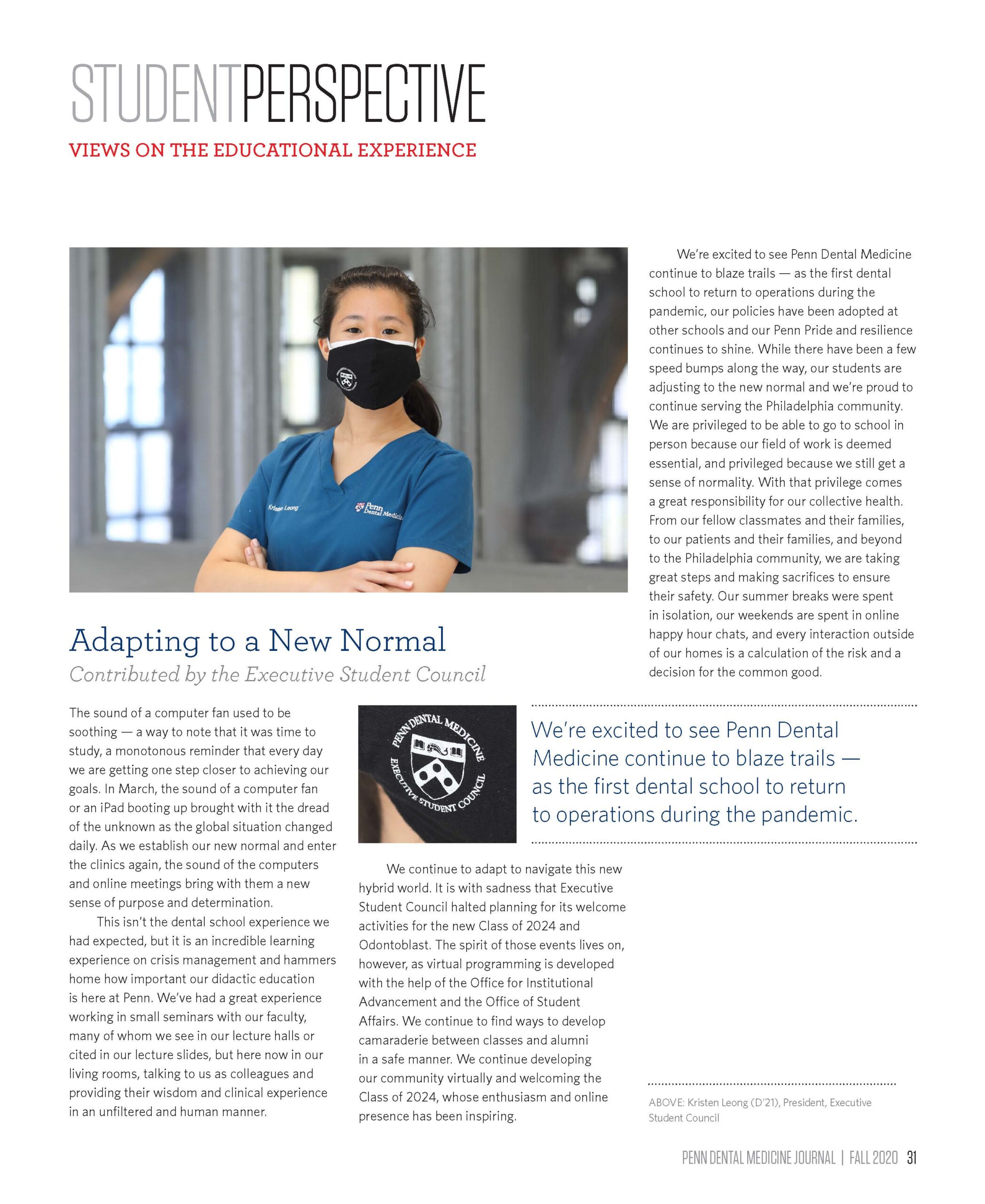 Student Perspective - Penn Dental Medicine