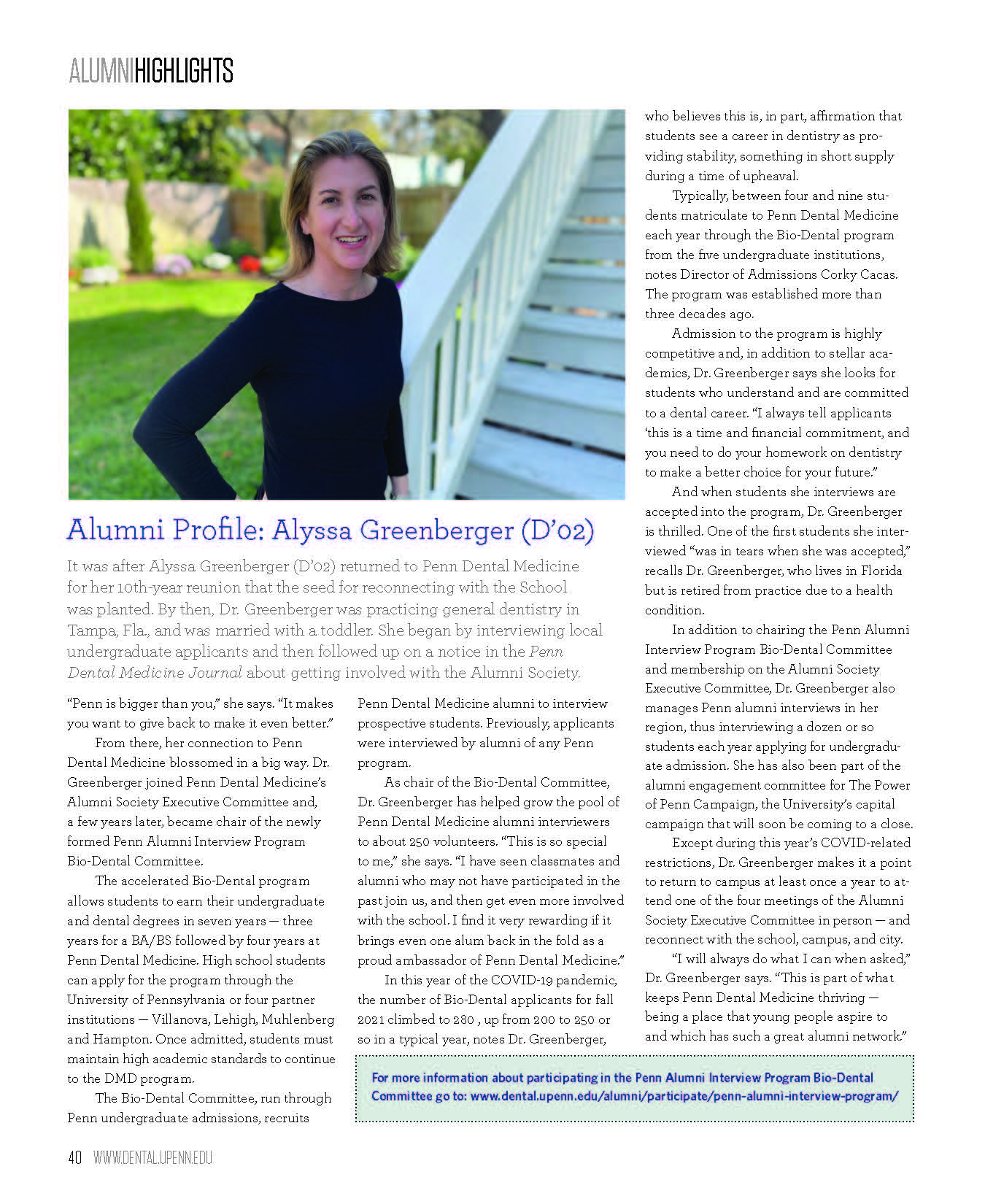 Alumni Profile - Penn Dental Medicine Alumni Profile - Penn Dental Medicine