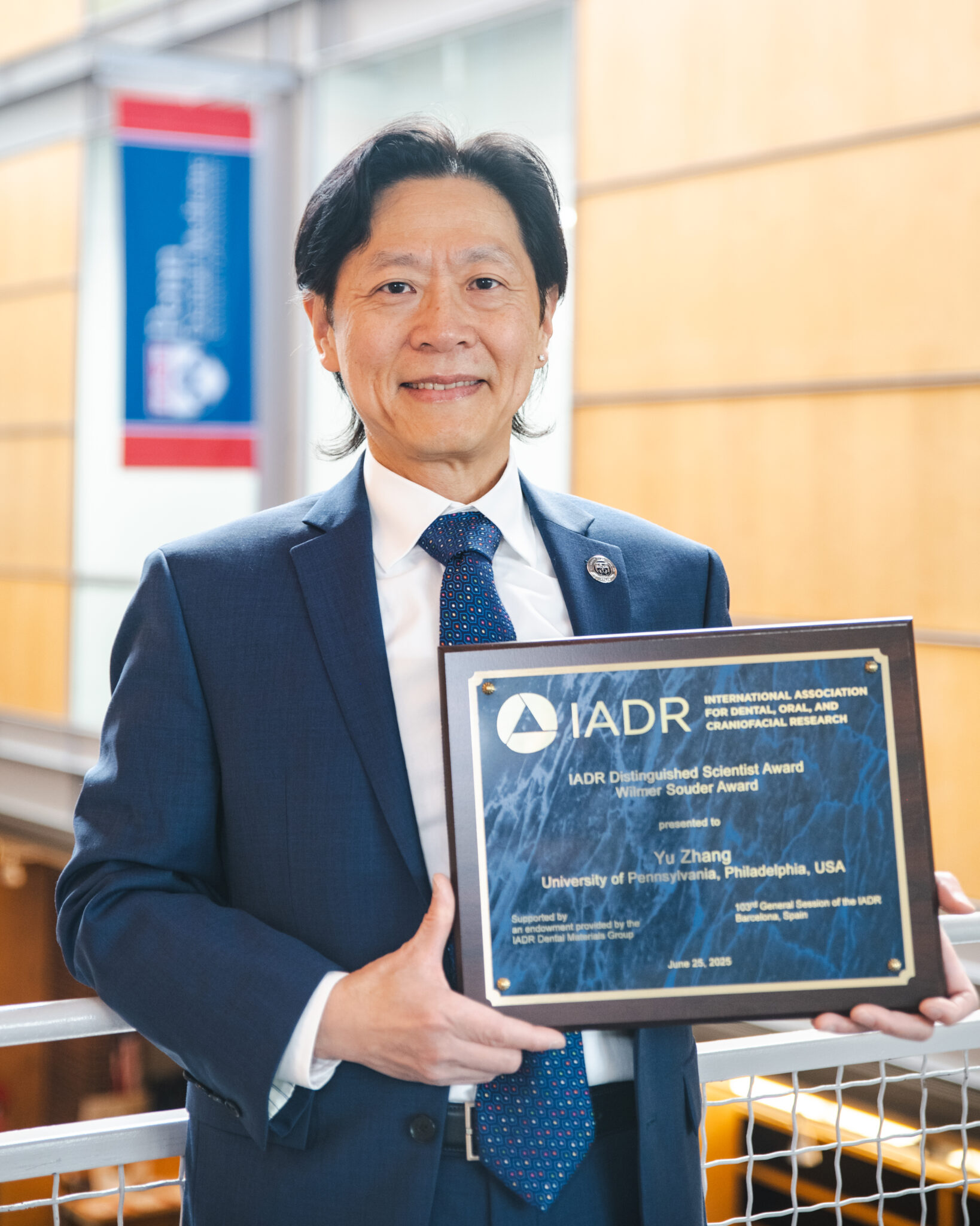 Dr. Yu Zhang Recipient of the 2025 IADR Distinguished Scientist Wilmer Souder Award - Penn ...